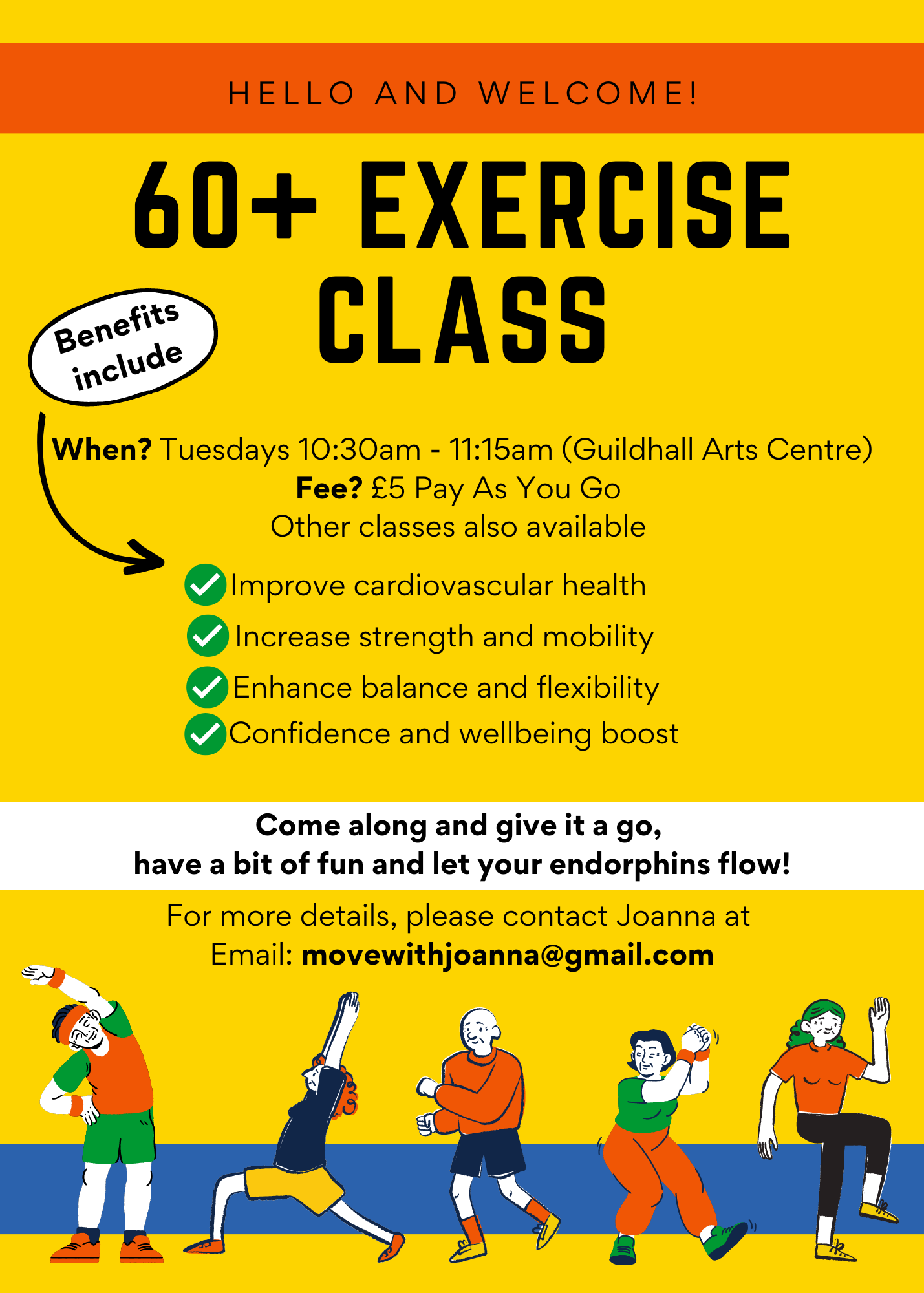 AEROBIC FITNESS CLASSES WITH JOANNA